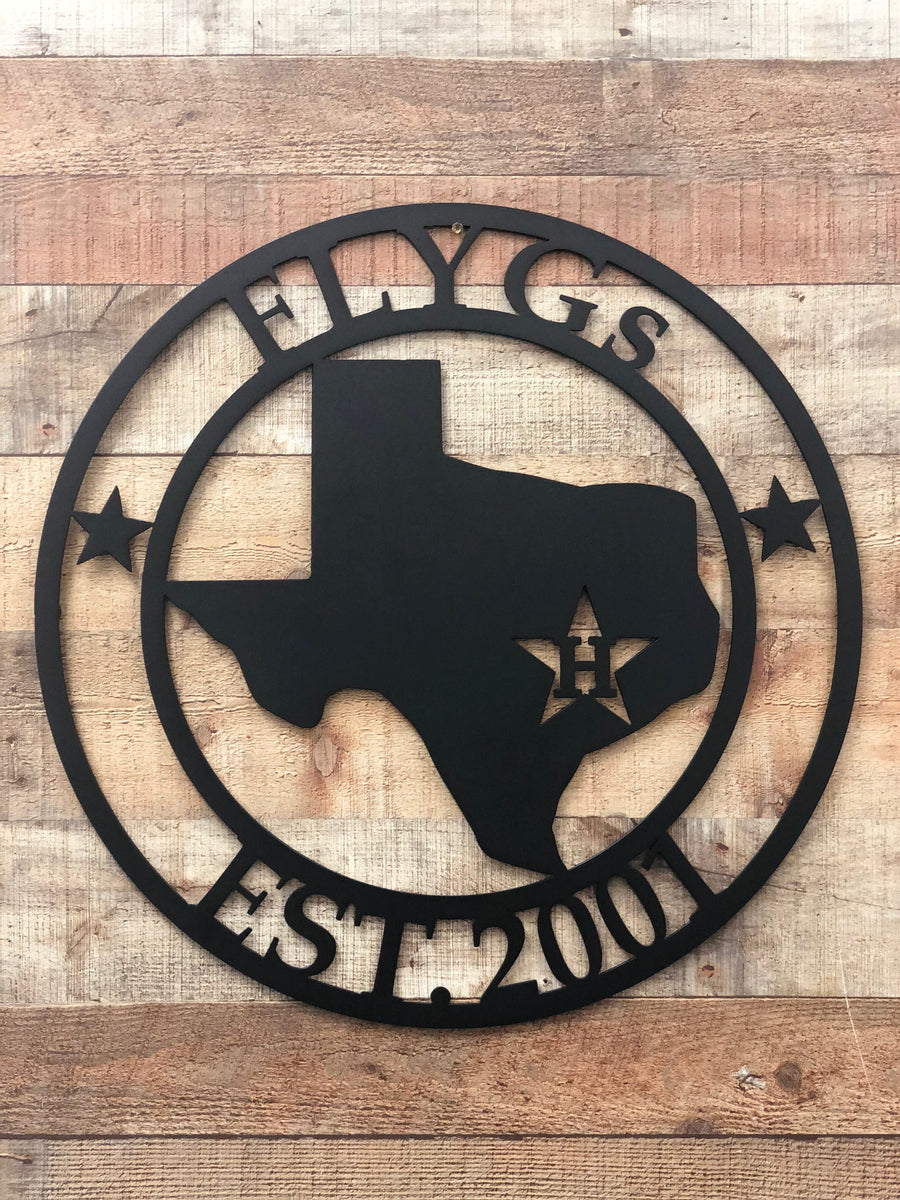 Houston Texas Monogram – Steel Fox Designs