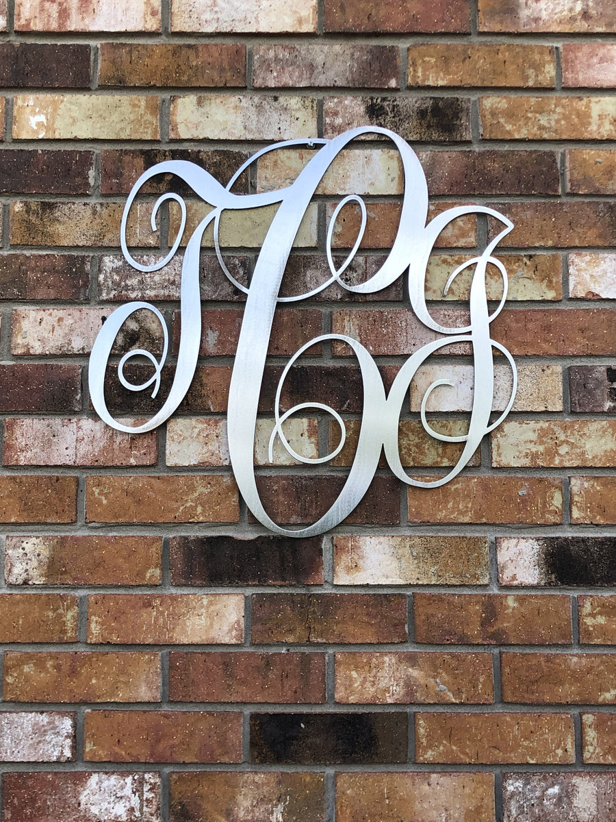 Three Letter Monogram – Steel Fox Designs